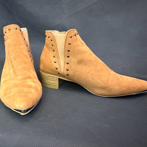 Seven7 | Shoes | Camel Faux Suede Pixie Boot | Poshmark